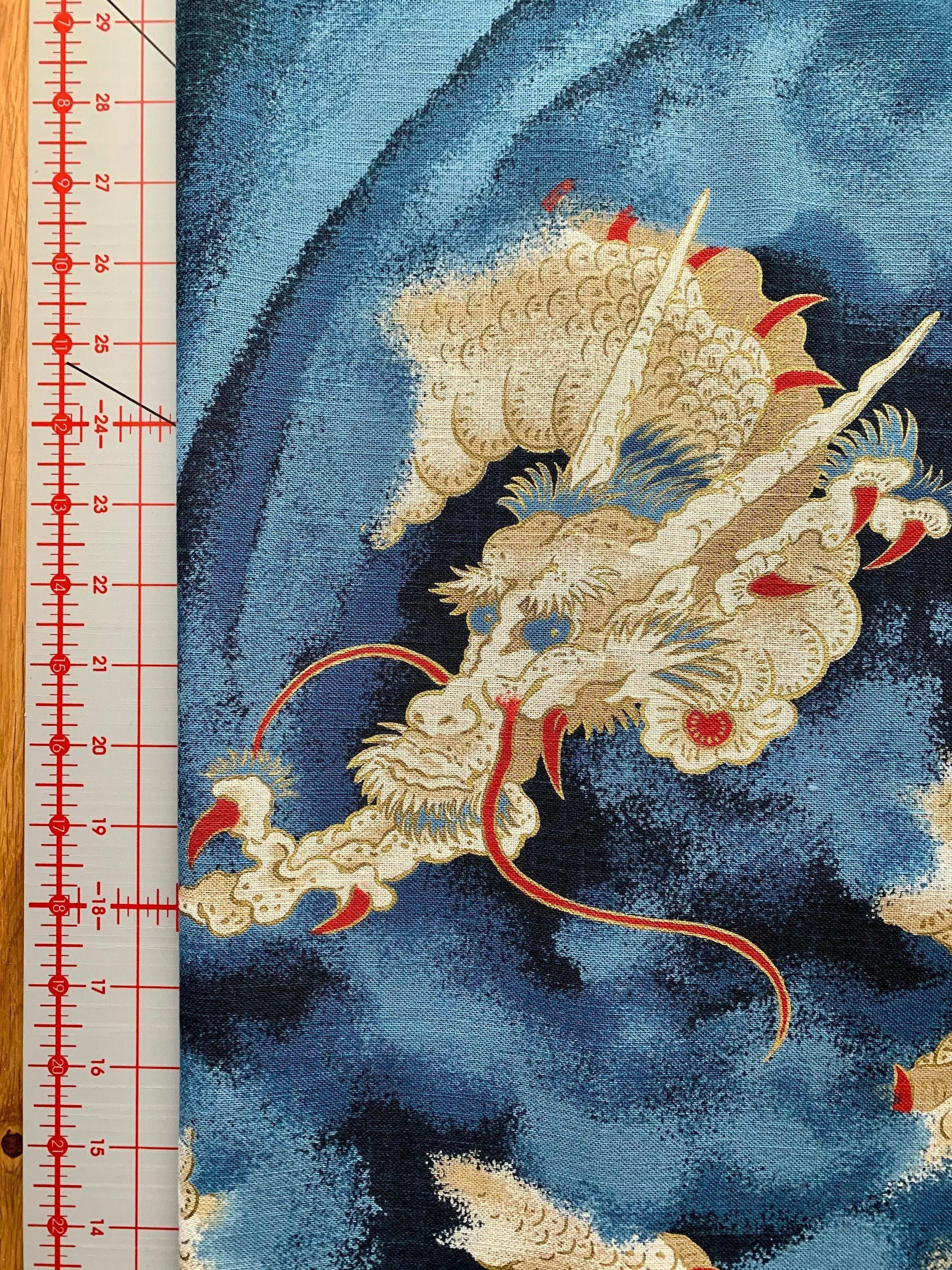 Japanese Noren Panel Cloud Dragon KP7290-45 Blue - Etsy