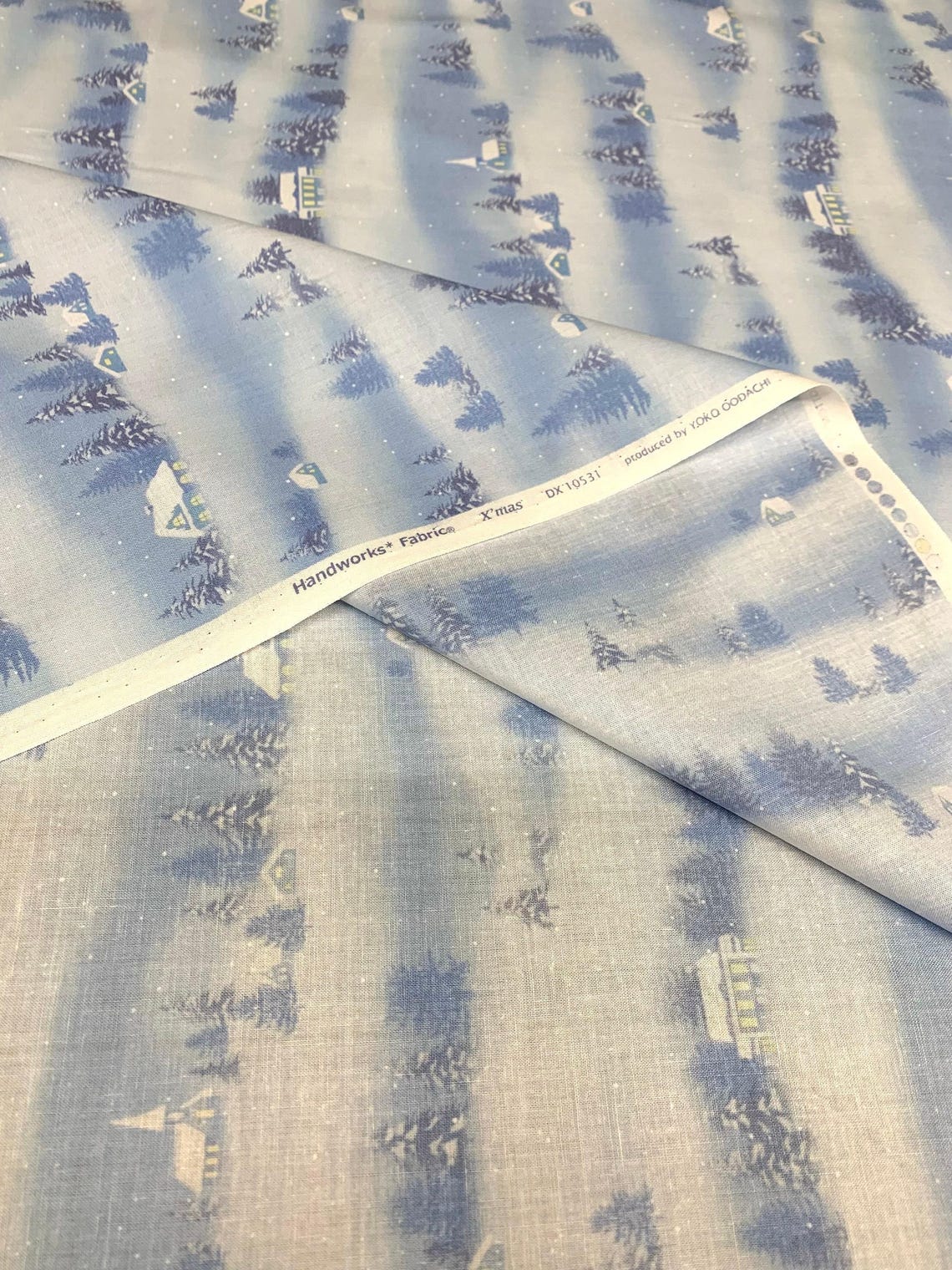 Handworks Fabric X’mas by Yoko Oodachi Japanese Cotton Fabric DX10531S ...