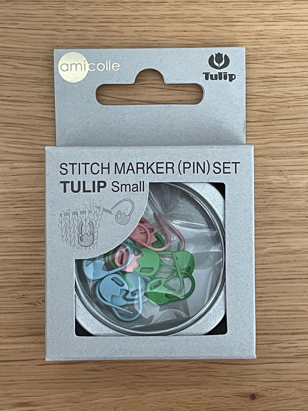Tulip SMALL Stitch Marker Set Tulip Pin Pink Blue Green Amicolle ...