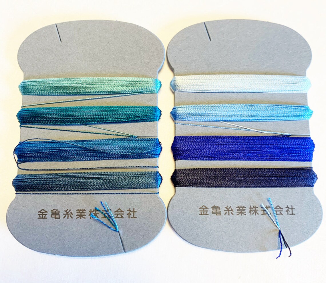 Kinkame Japanese Silk Thread Collection 44 Colors - Etsy