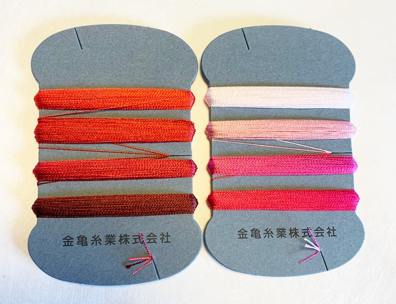 Kinkame Japanese Silk Thread Collection 44 Colors - Etsy