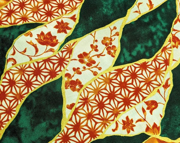 Senyo Patterned Kintsugi Collage Japanese Cotton Fabric SK-8600-1 A ...