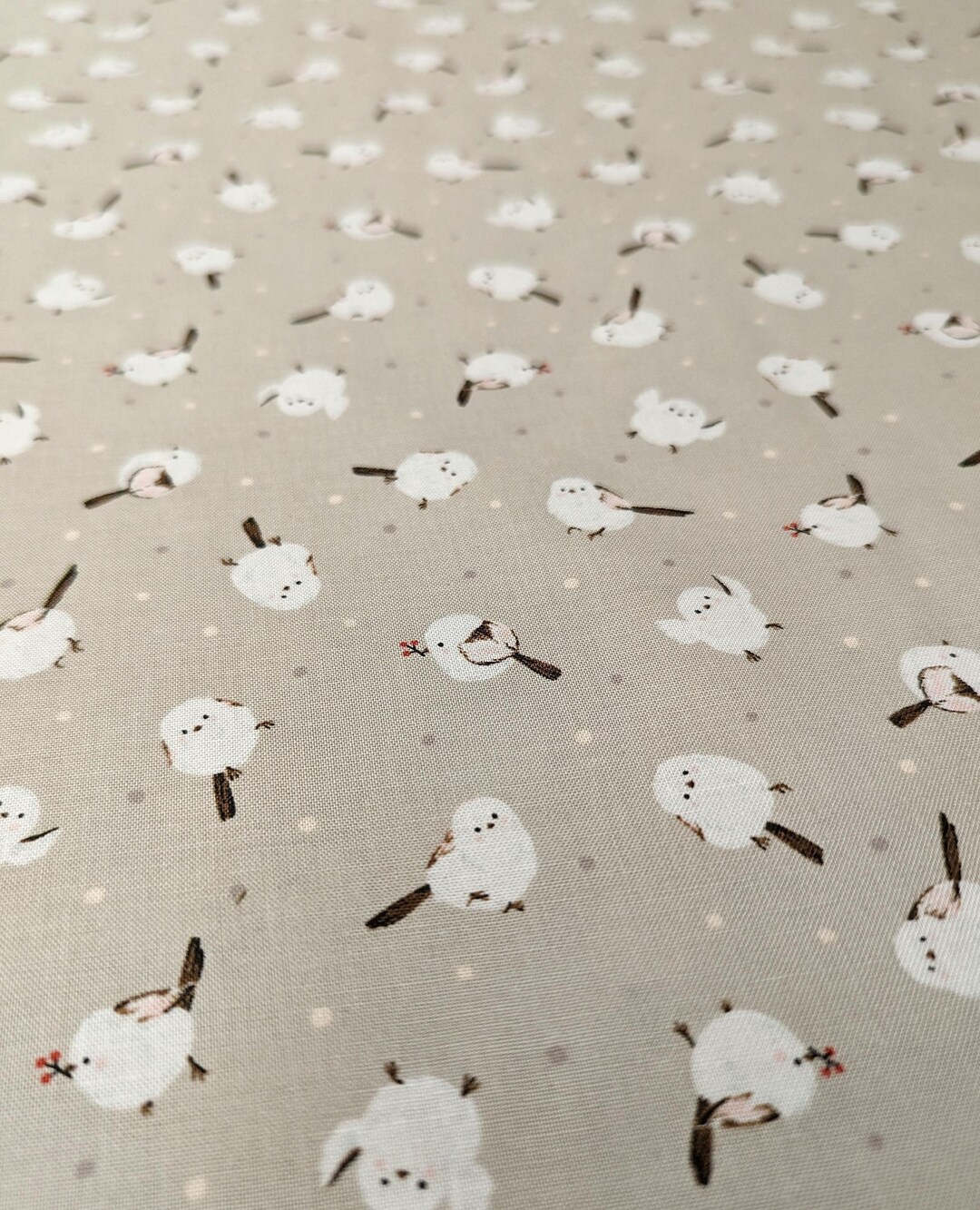 Chickadee Chirp Cosmo Japanese Cotton Fabric AP31803-2 B Beige - Etsy