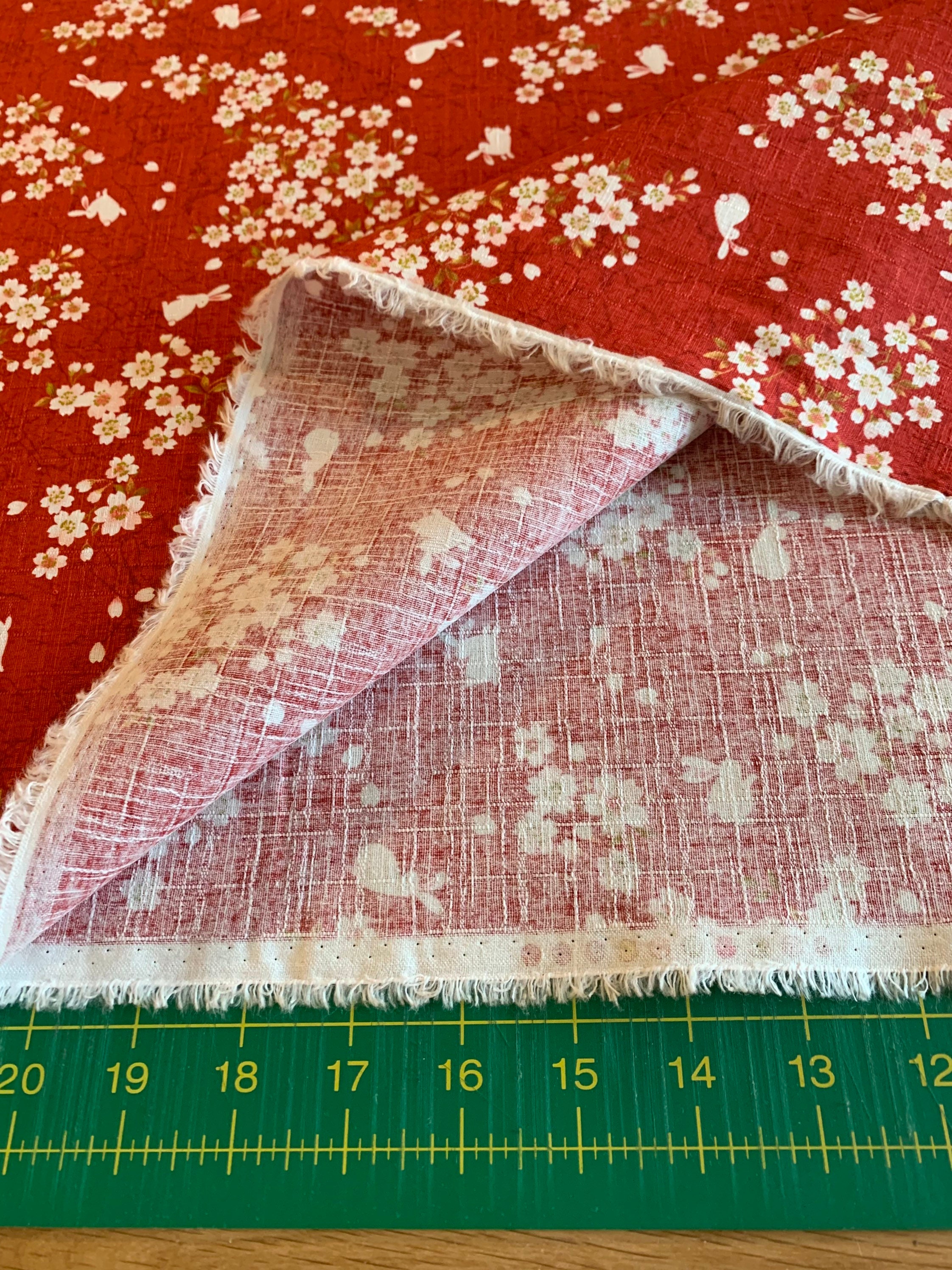 Usagi Sakura Rabbit Cherry Blossom Morikiku Japanese cotton | Etsy