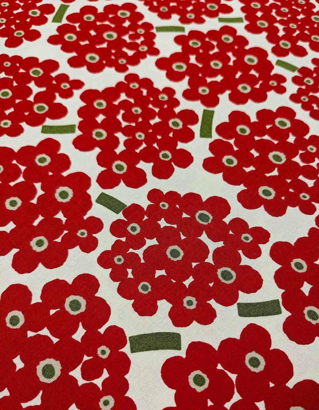 NEW Scandinavian Hydrangeas Japanese Cotton Oxford Fabric UP5868 A Red ...