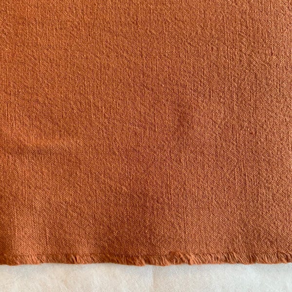 Orange Linen Fabric - Etsy