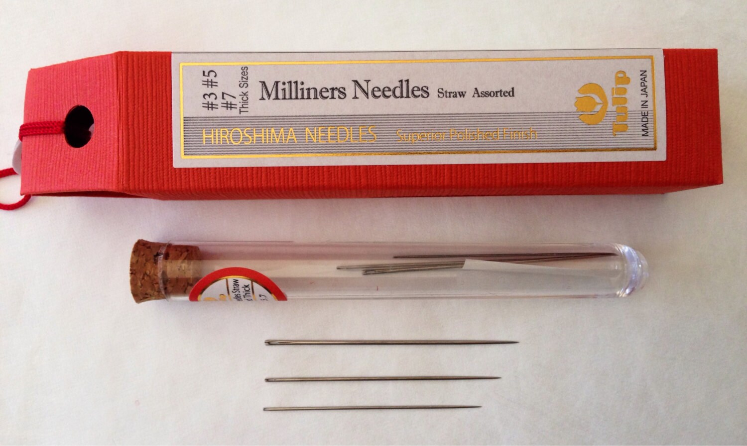 Tulip THICK Milliners Needles Straw Assorted Sizes Thn-082e - Etsy