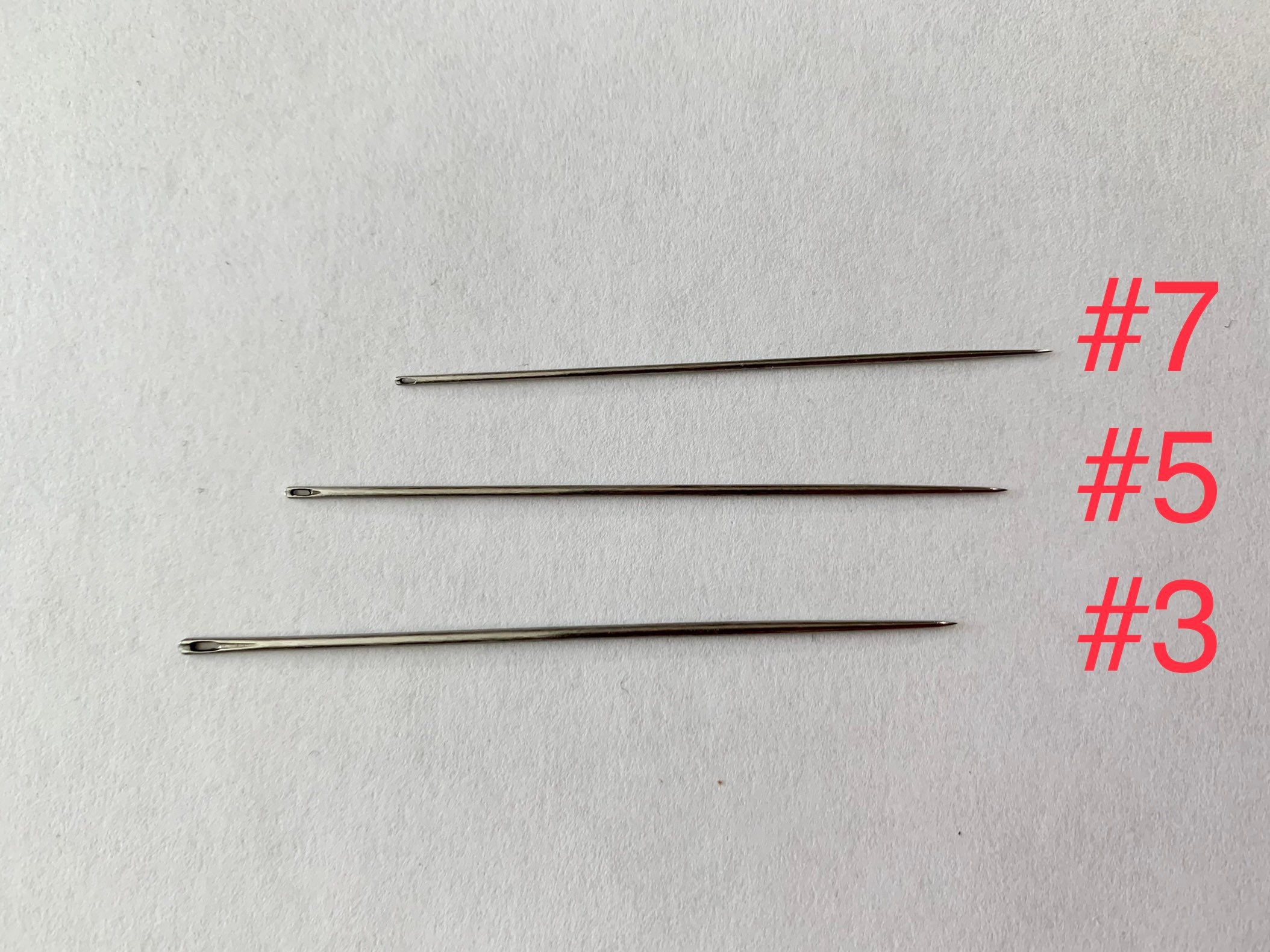 Tulip THICK Milliners Needles Straw Assorted Sizes Thn-082e - Etsy