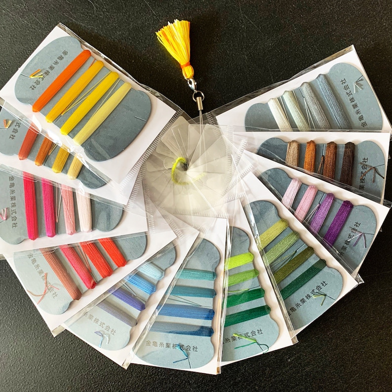 Kinkame Japanese Silk Thread Collection 44 Colors - Etsy