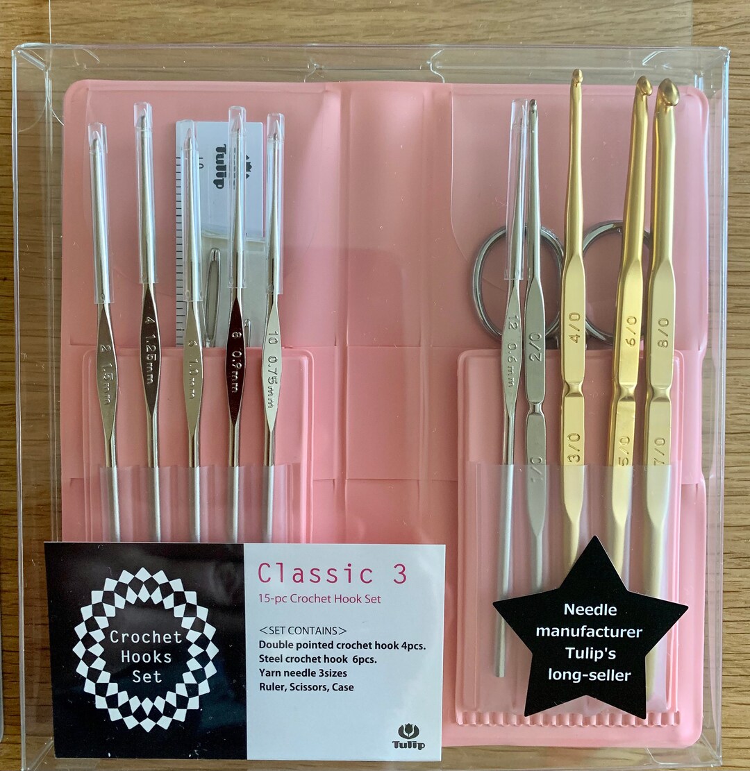 Tulip Classic 15 Piece Crochet Hooks Set TCK-003 Pink - Etsy