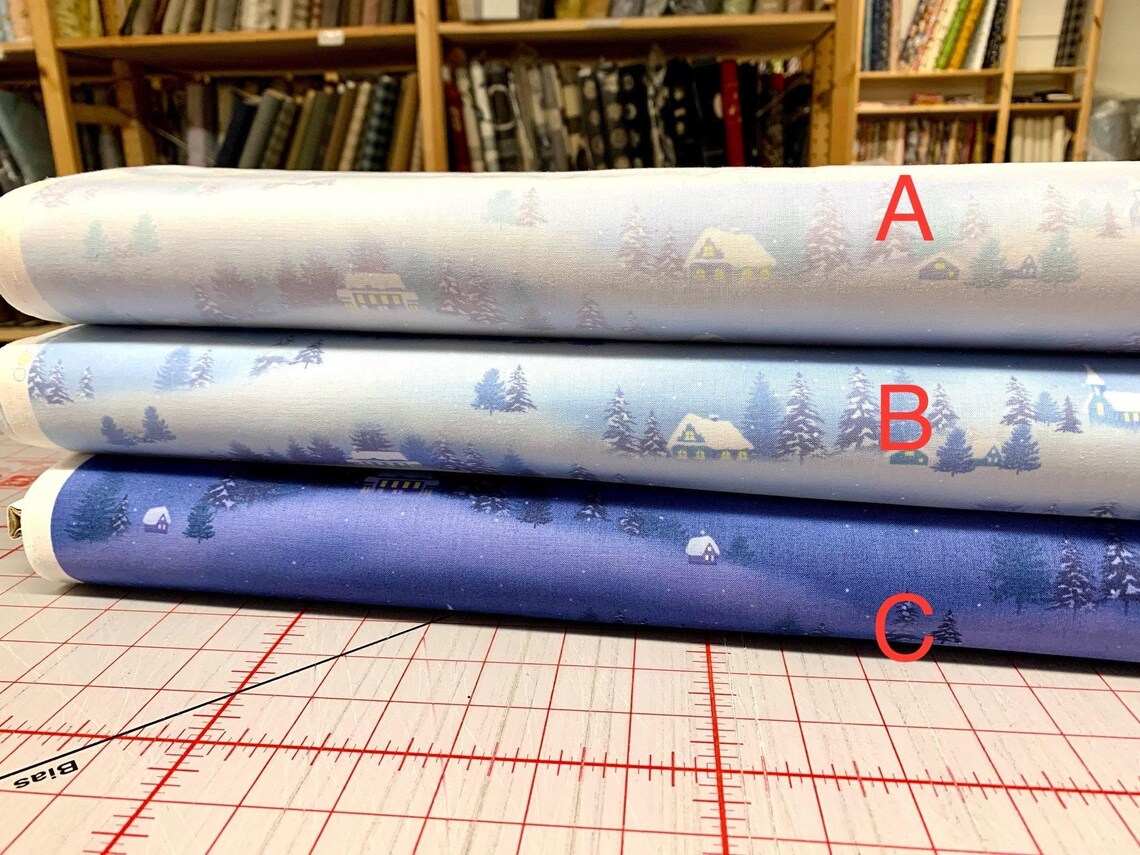 Handworks Fabric X’mas by Yoko Oodachi Japanese Cotton Fabric DX10531S ...