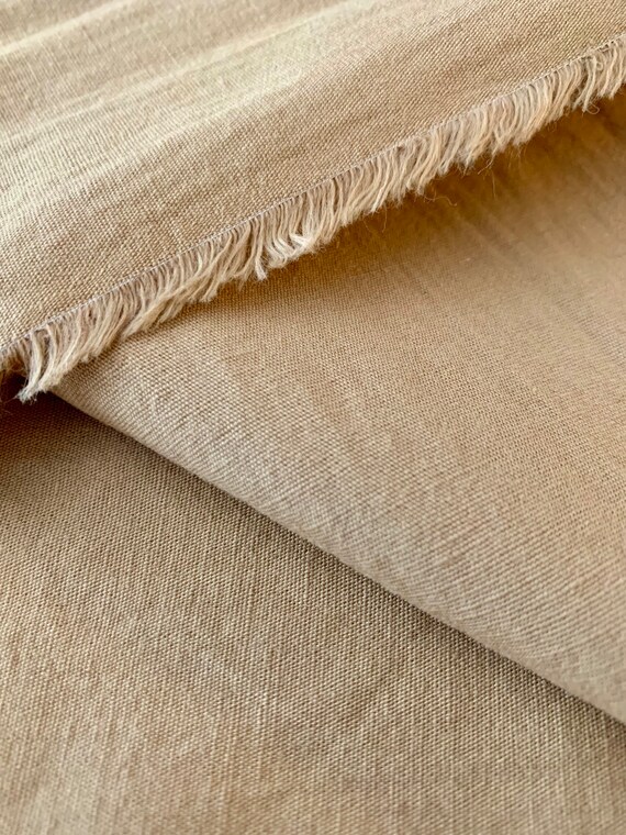 Cosmo Japanese Cotton Linen Fabric AD5192-24 Khaki - Etsy