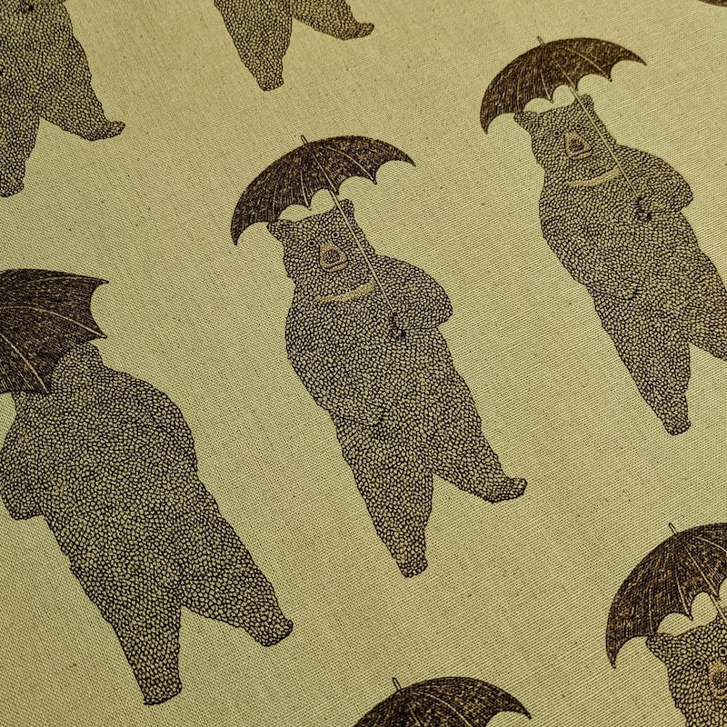Umbrella Bear Fabric - Etsy