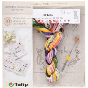 Tulip Embroidery Sampler Book -3D Stitches- EK-103 - Etsy