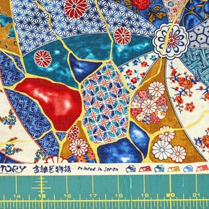 Senyo Patterned Kintsugi Collage Japanese Cotton Fabric SK-8600-1 A ...