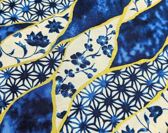Senyo Patterned Kintsugi Collage Japanese Cotton Fabric SK-8600-1 A ...