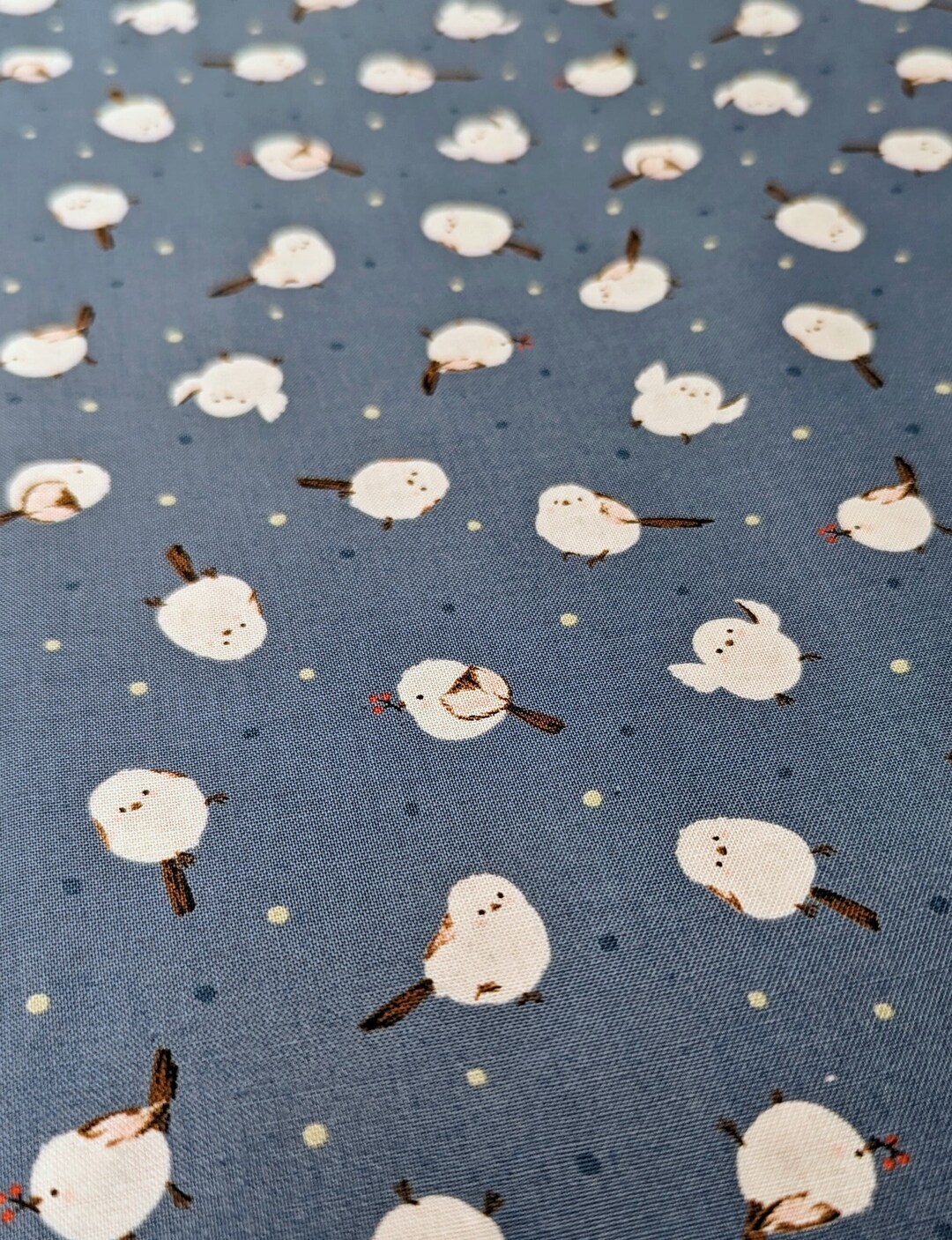 Chickadee Chirp Cosmo Japanese Cotton Fabric AP31803-2 E Navy Blue - Etsy