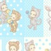 PRE-CUT Quiltgate Puni Puni Candy Cotton Fabric PN1200-11D Light Blue ...