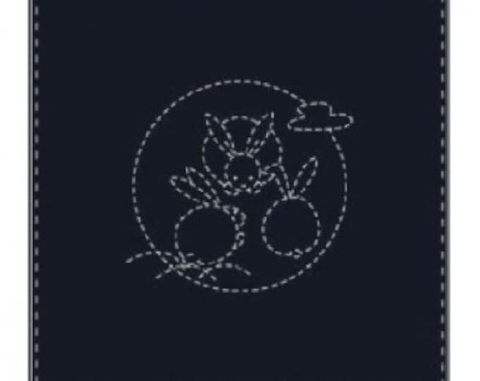 QH Textiles Ocean Rabbits Sashiko Fukin Japanese Cotton Sashiko Sampler ...