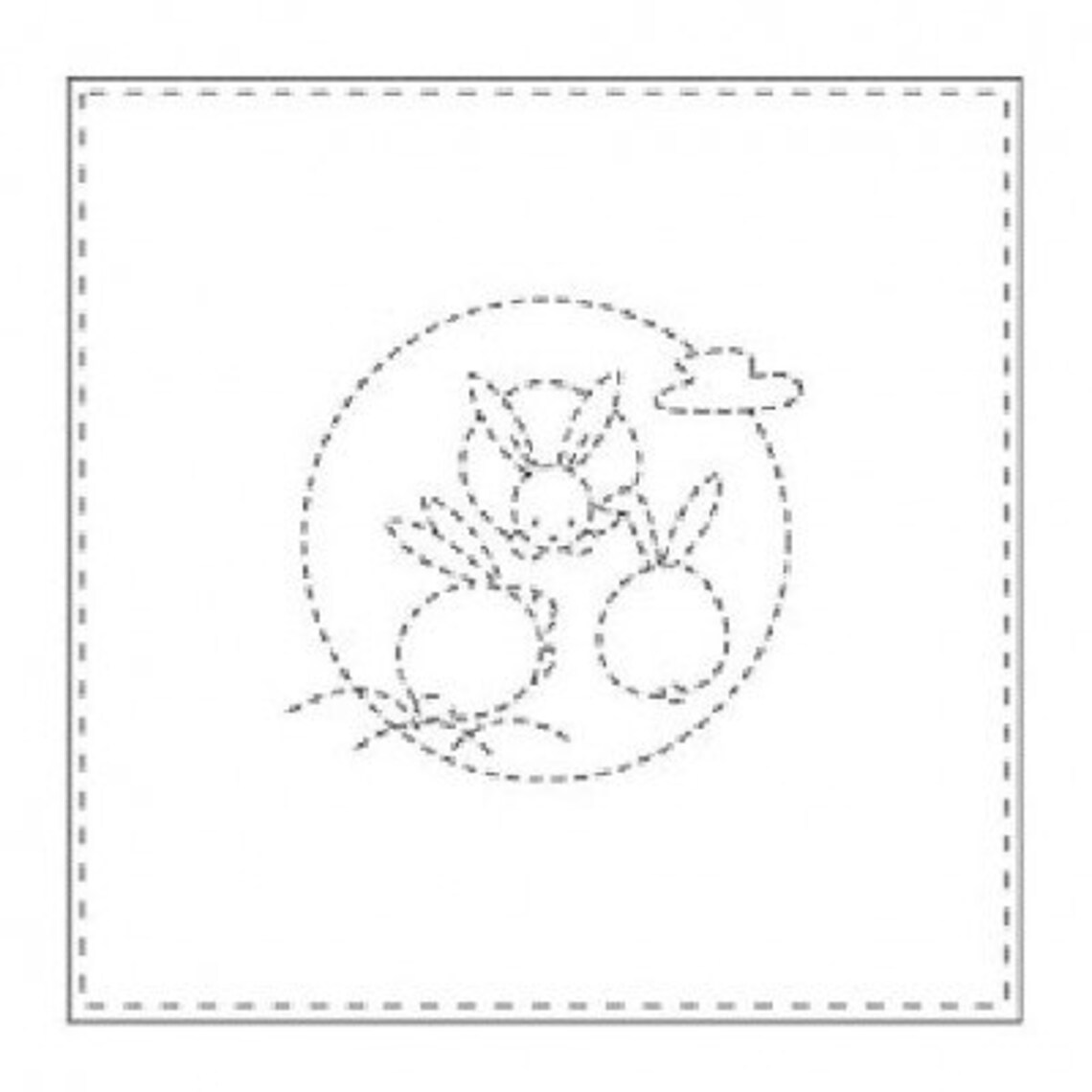 Yokota Moon Rabbit Sashiko Fukin Japanese Cotton Sashiko | Etsy