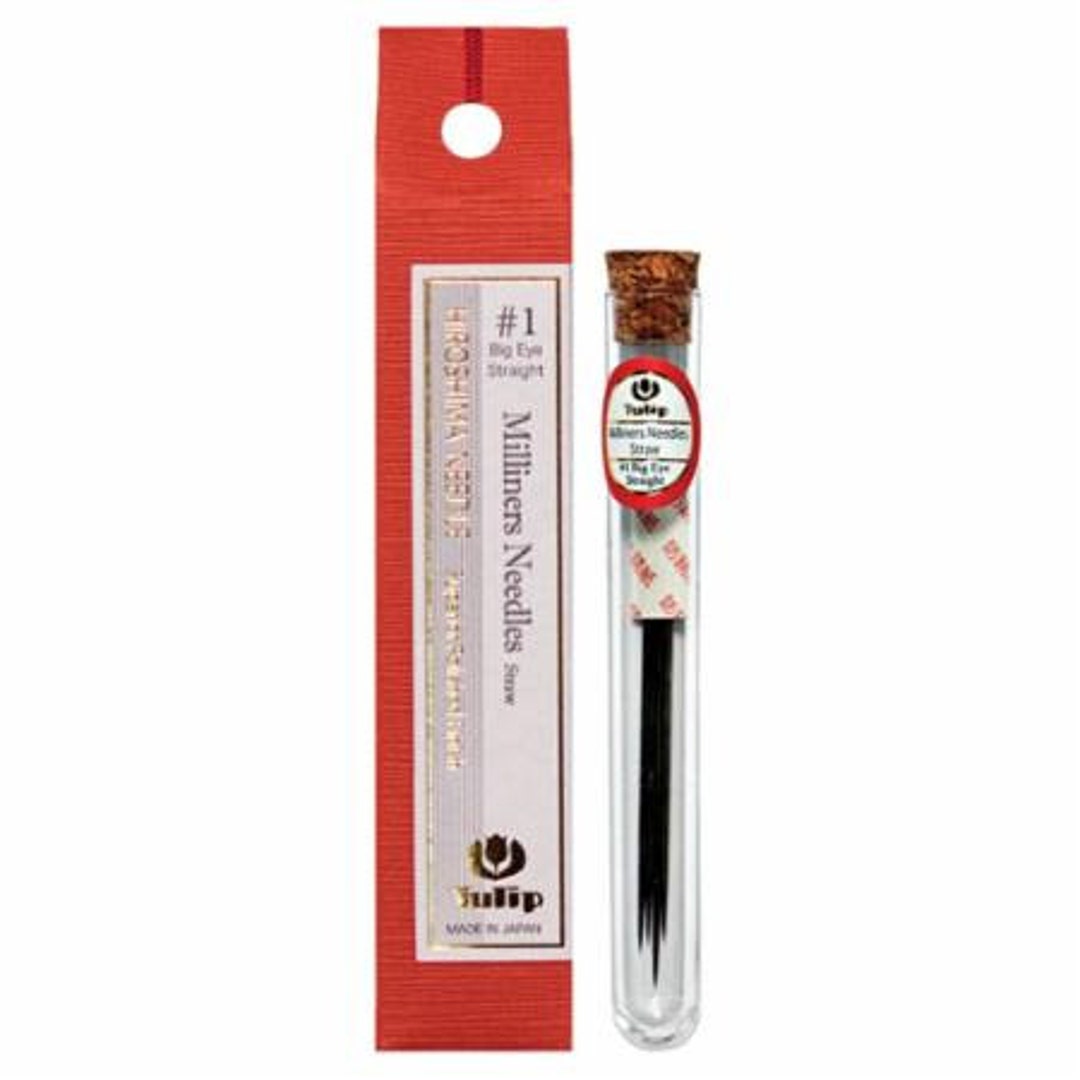 Tulip Milliners #1 Needles Straw Big Eye Straight Thn-099e Size 1 - Etsy