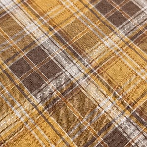Junko Matsuda Yarn Dyed Plaid Japanese Cotton Fabric Y25-0195 B Yellow ...