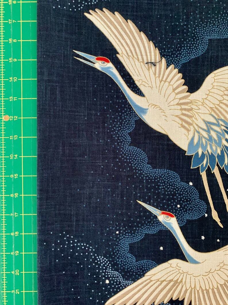 Japanese Noren Panel Cranes KP7290-66 Blue - Etsy