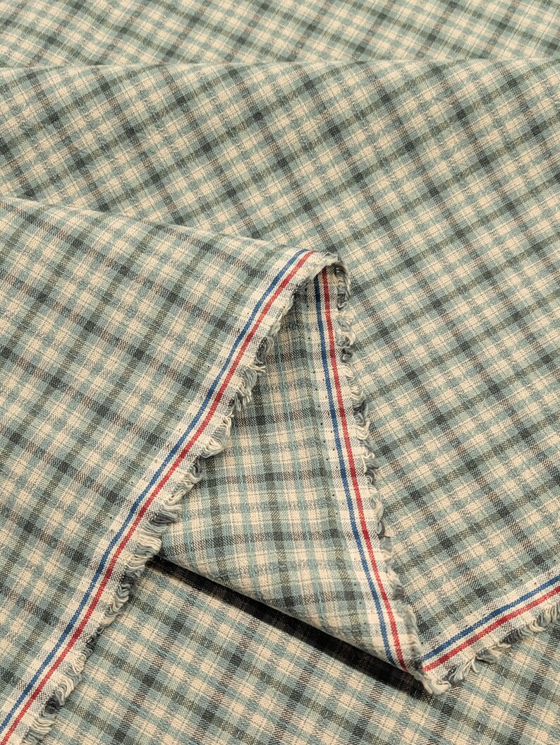 Junko Matsuda Yarn Dyed Plaid Japanese Cotton Fabric Y25-0208 C Blue ...