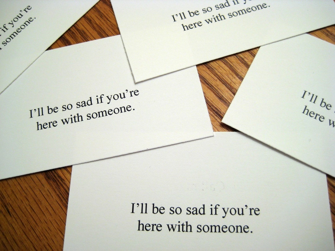 Calling Card. Courting Card. Business Card Funny. i Will Be so Sad ...