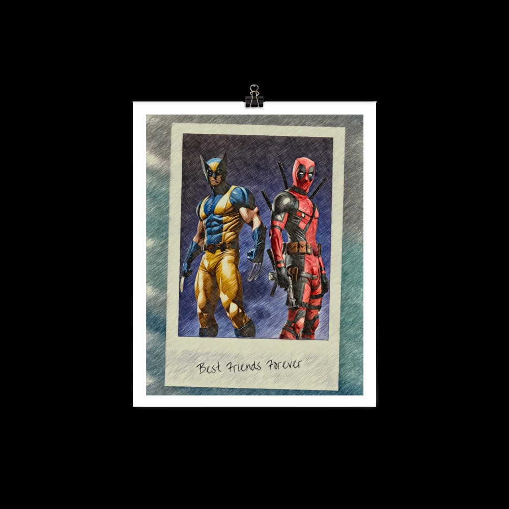 Deadpool & Wolverine Matte Poster Print Wall Art - Etsy