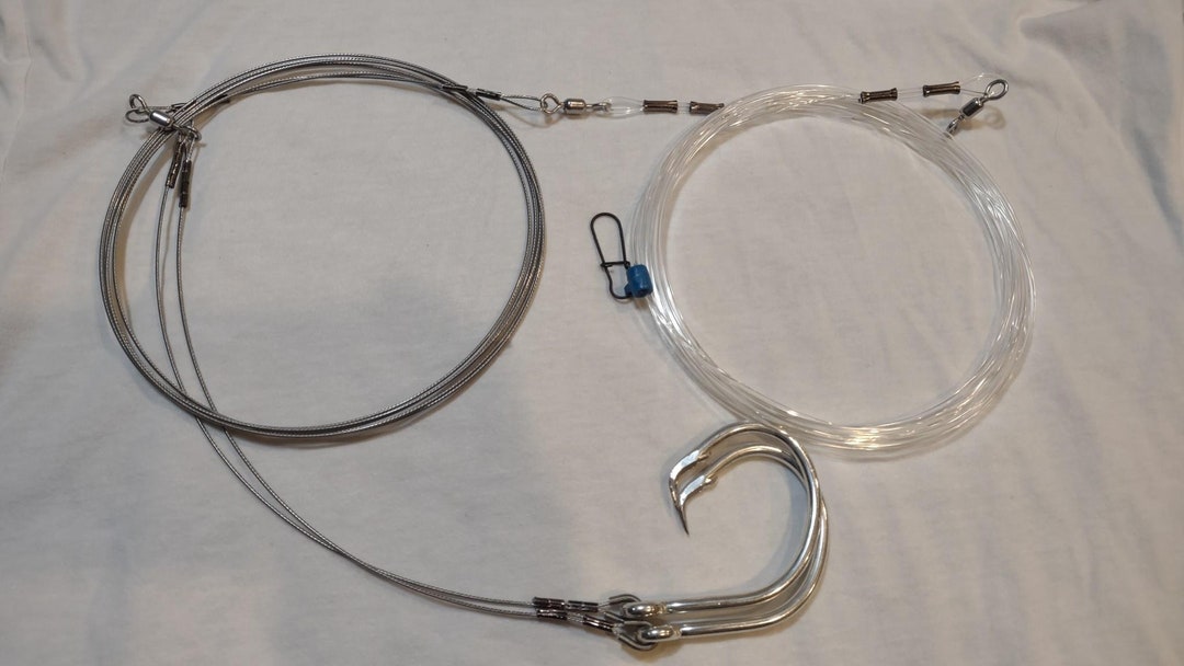30' Land Based Shark Rig Double Hook - Etsy