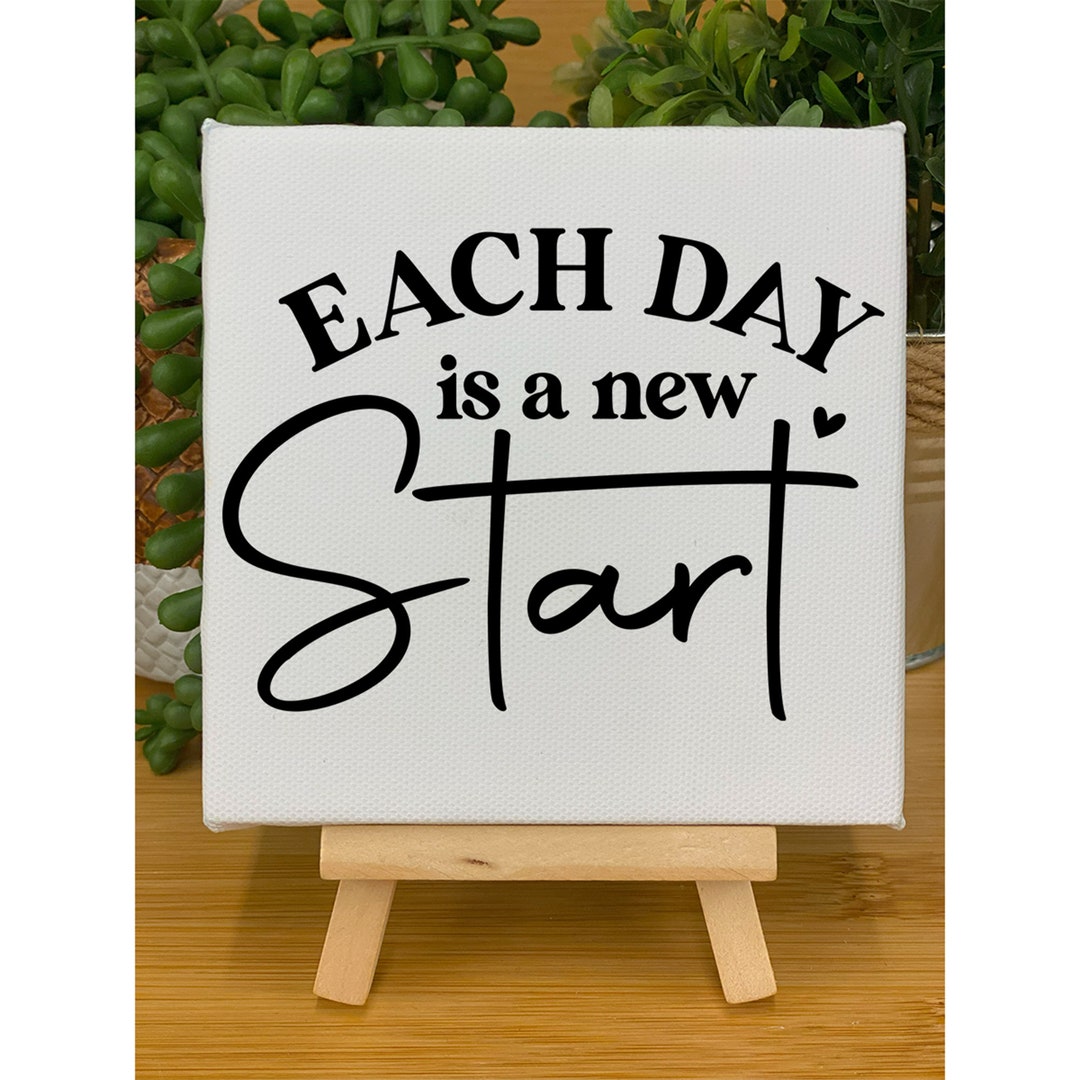 Mini Farmhouse Sign Tier Tray Decor With Saying, Mini Canvas Saying ...