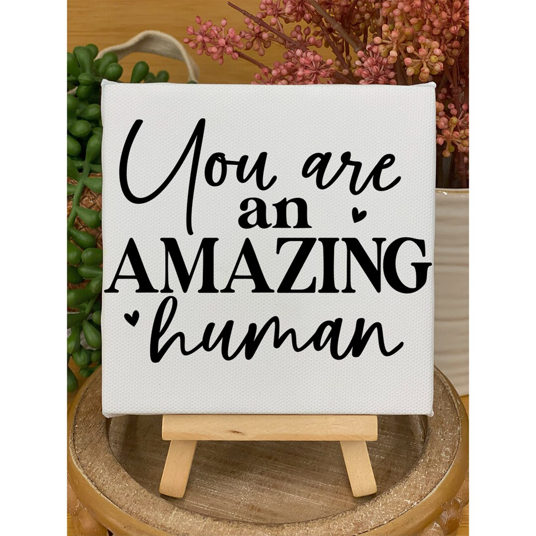 Mini Farmhouse Sign With Saying, Mini Canvas Saying, Mini Motivational ...