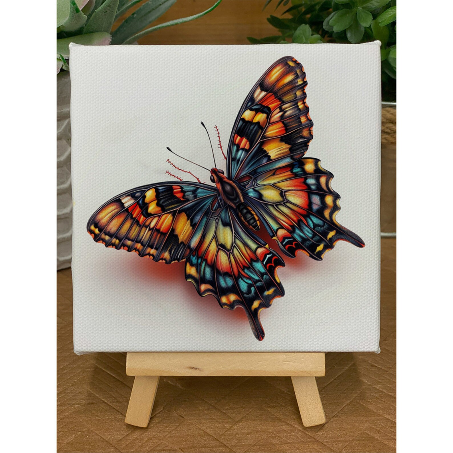 Mini Canvas Butterfly Painting Art Print, Small Canvas Painting ...