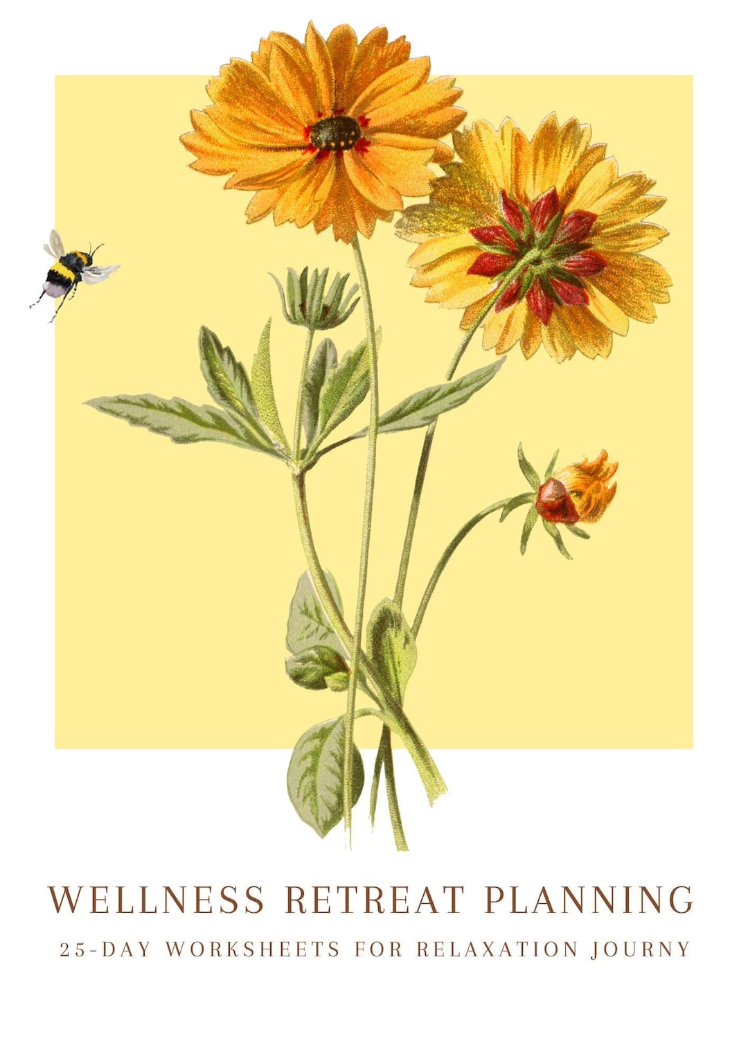 25-day Wellness Retreat Planning Worksheets Personal Development Guide ...