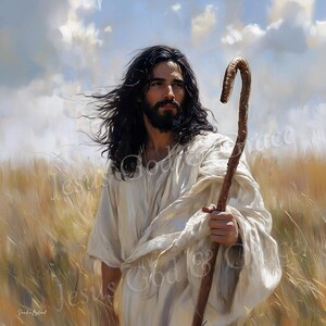 Our Shepherd Jesus Canvas Print: Christian Home Decor, Church Art - Etsy