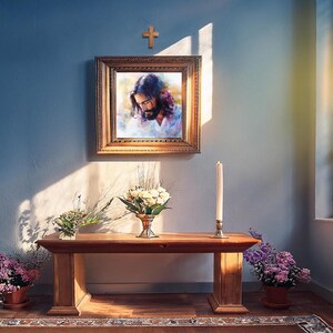 JESUS PRAYER PORTRAIT Fine Art Print Christ Painting Christ Praying Art ...