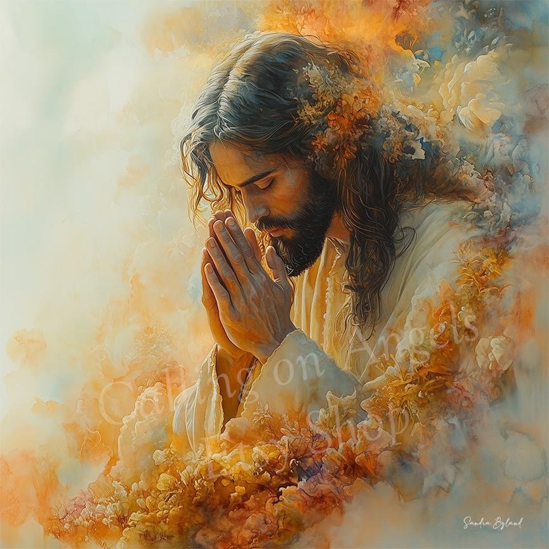 Jesus in Prayer Giclee Art Print: Christian Home Decor - Etsy