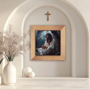Jesus Praying in Gethsemane Canvas Print: Christian Easter Art - Etsy