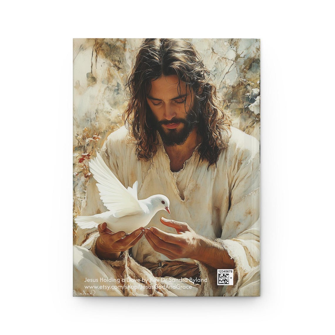 JESUS PRAYER JOURNAL Jesus Holding a Dove Christian Gift for Christian ...