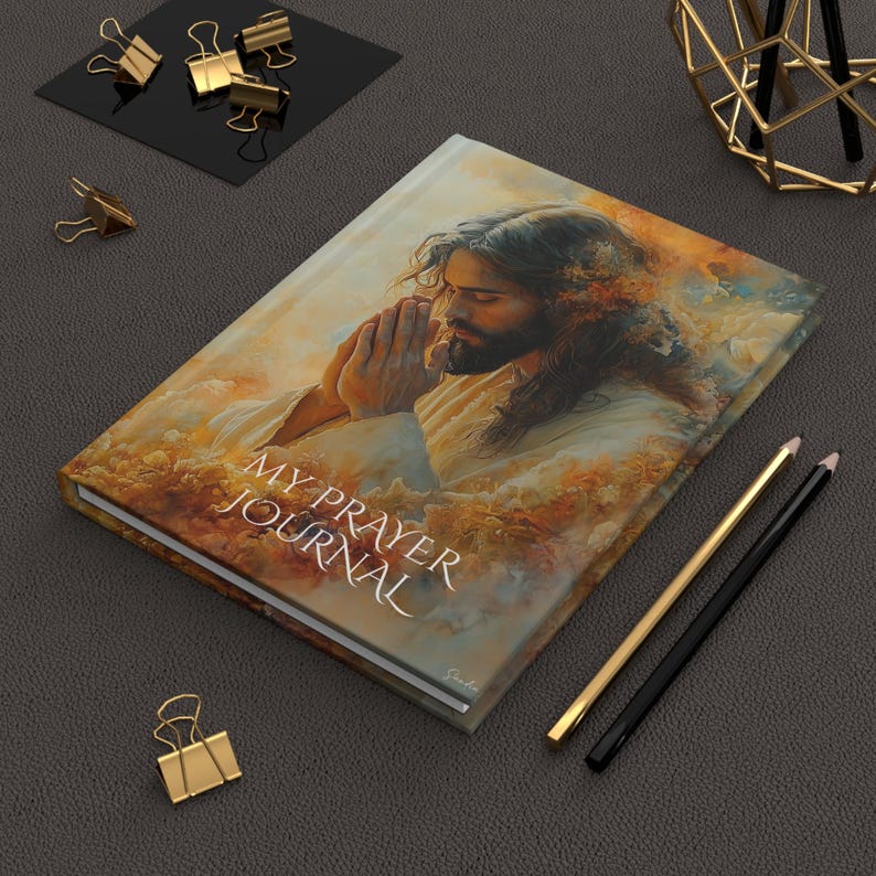 JESUS PRAYER JOURNAL Christian Gift for Christian Journal Baptism Gift ...