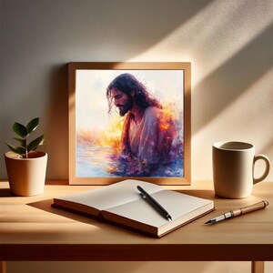Baptism of Christ Fine Art Giclee Print: Christian Wall Art - Etsy