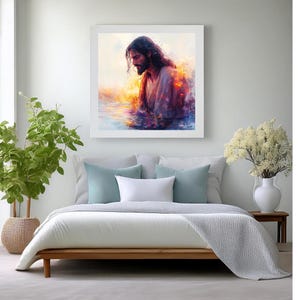Baptism of Christ Fine Art Giclee Print: Christian Wall Art - Etsy