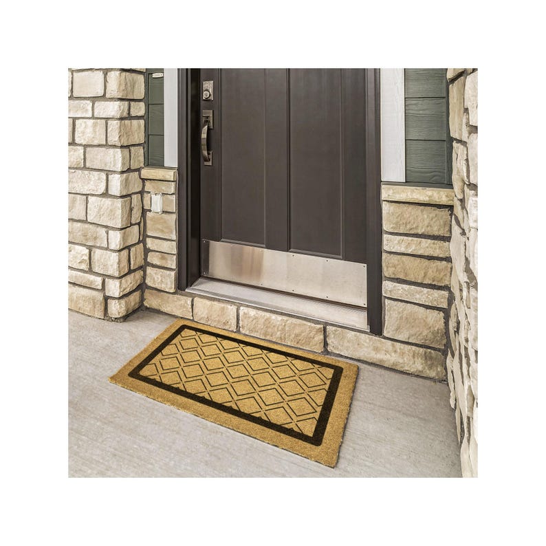 Classic Diamond Trellis Patterned Coir Front Entrance Doormat - Etsy