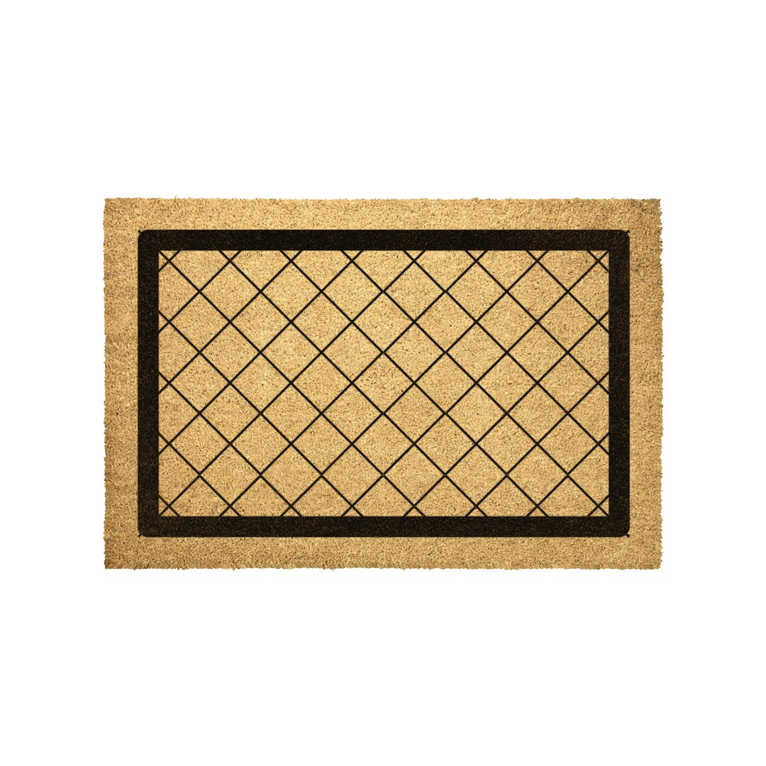 Classic Trellis Design Coir Outdoor Doormat - Etsy