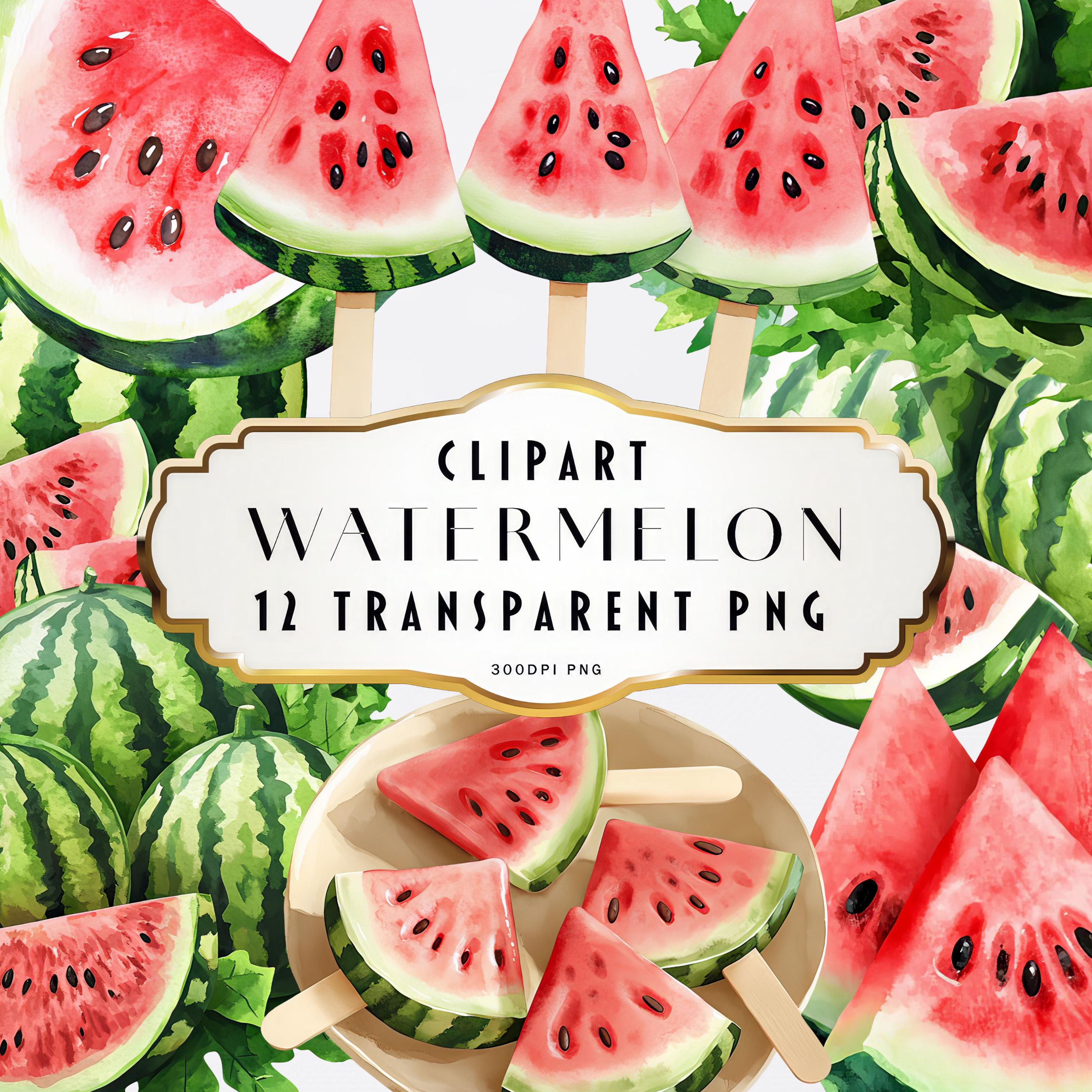 Watercolor Melon Clipart Bundle PNG Watermelon Cantaloupe Honeydew ...