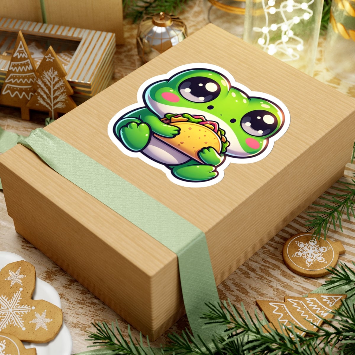 Frog Sticker Taco Stickers Cute Sticker Kawaii Stickers Anime Animal ...