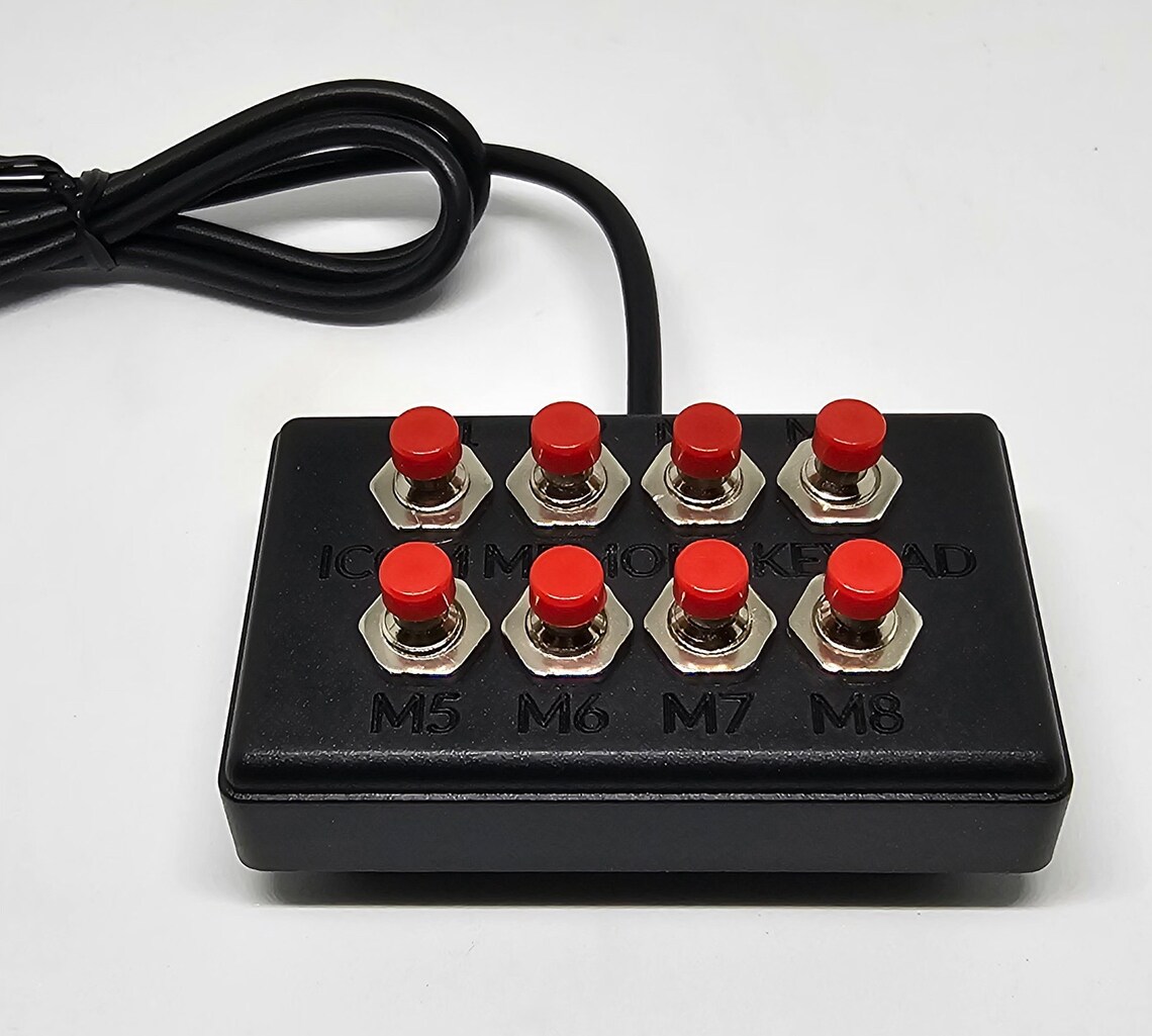 External Memory Keypad (8 Buttons) for ICOM Transceivers - Etsy