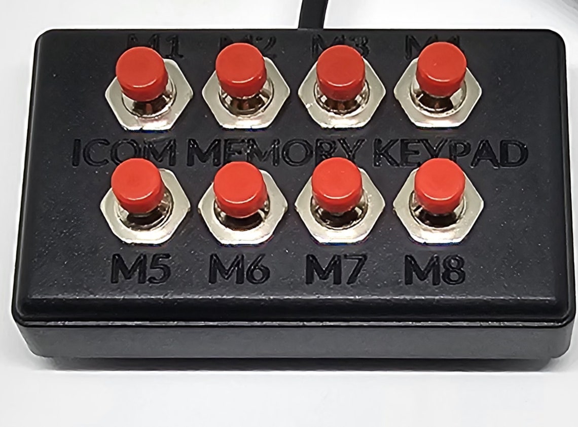 External Memory Keypad (8 Buttons) for ICOM Transceivers - Etsy