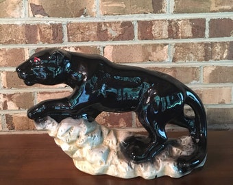 Ceramic panther | Etsy